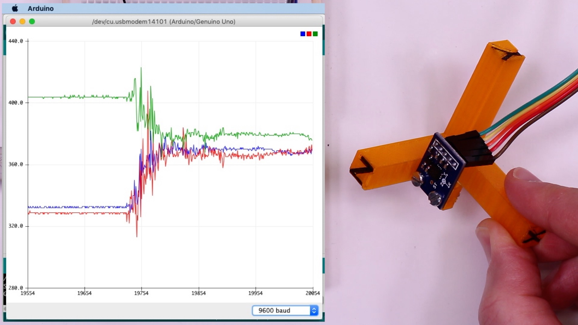 Beschleunigungssensor ADXL335 – ein Accelerometer am Arduino – Makerblog.at